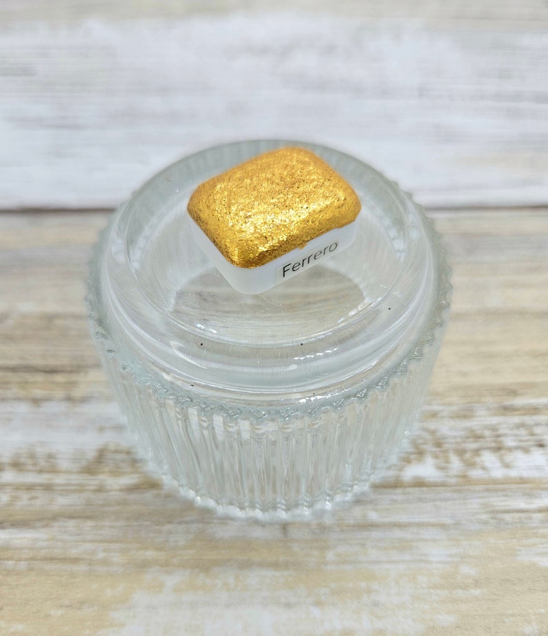 Ferrero | Gold Handmade Watercolor Paint | Mica Metallic | Paw Sampler ...