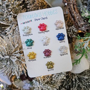 Paw Card mica Handmade Watercolor Paint Mica Metallic - Etsy
