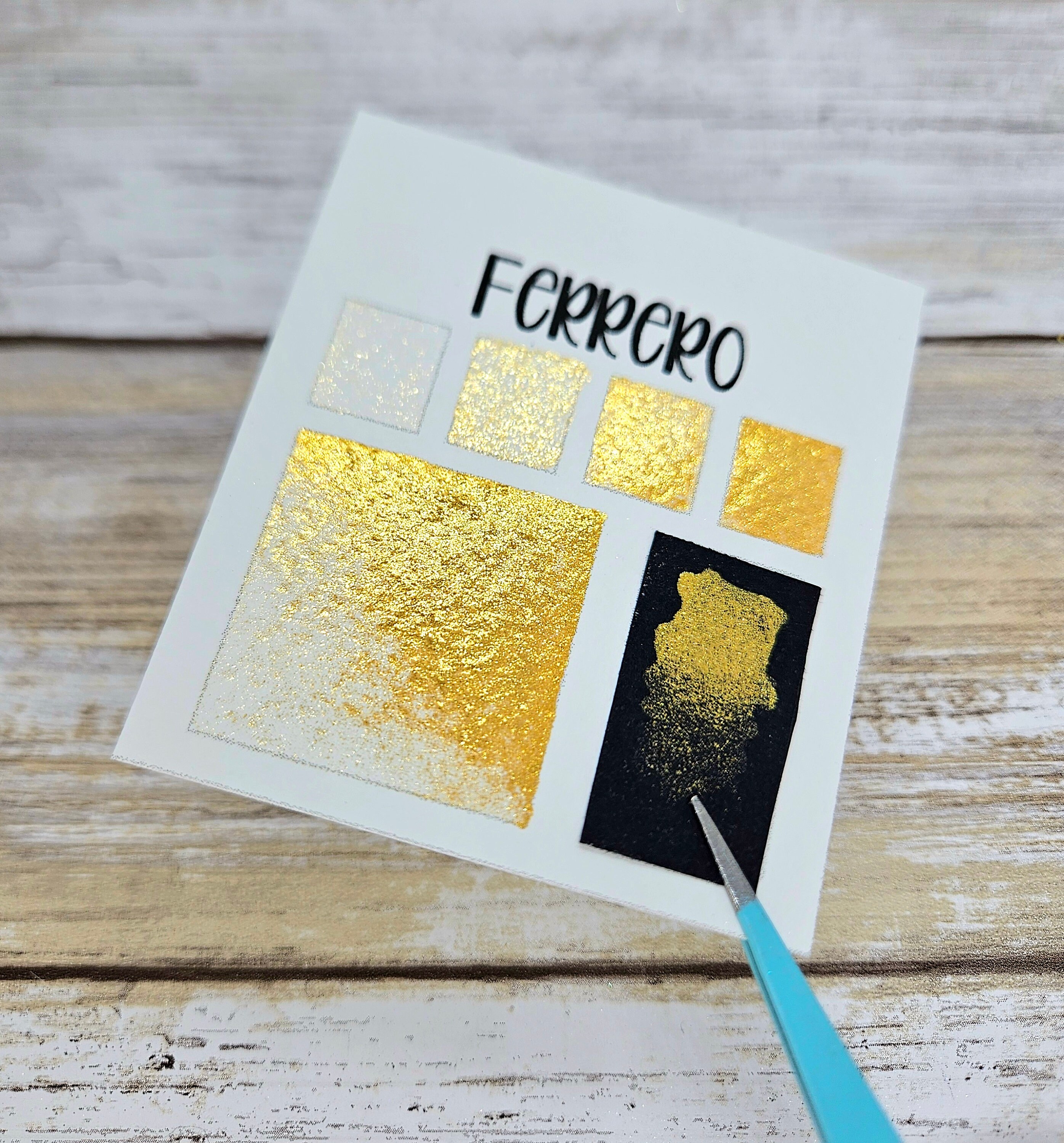 Ferrero | Gold Handmade Watercolor Paint | Mica Metallic | Paw Sampler ...