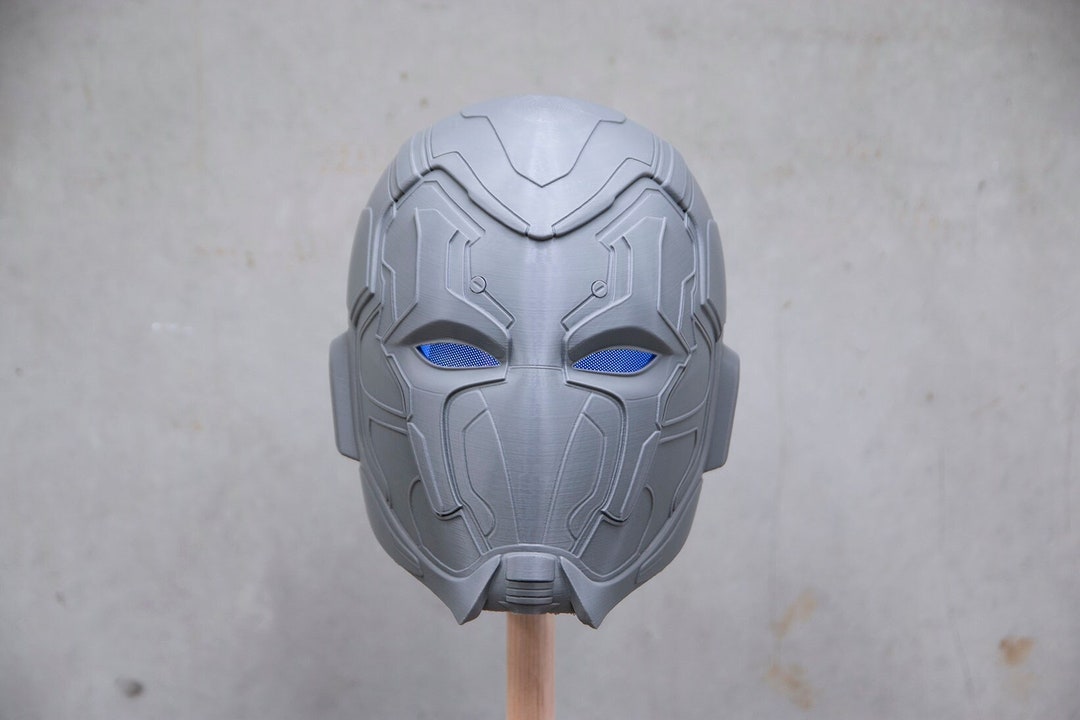 Blue Beetle Costume Cosplay Halloween 3D Printed Mask Helmet - Etsy
