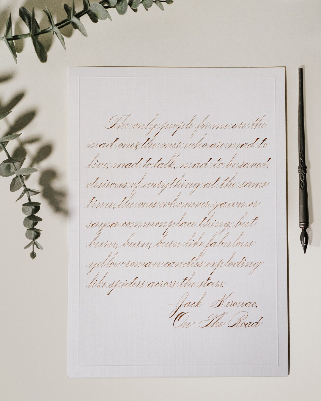 Custom Handwritten Calligraphy, Quote, Wedding Vows, Song Lyrics ...