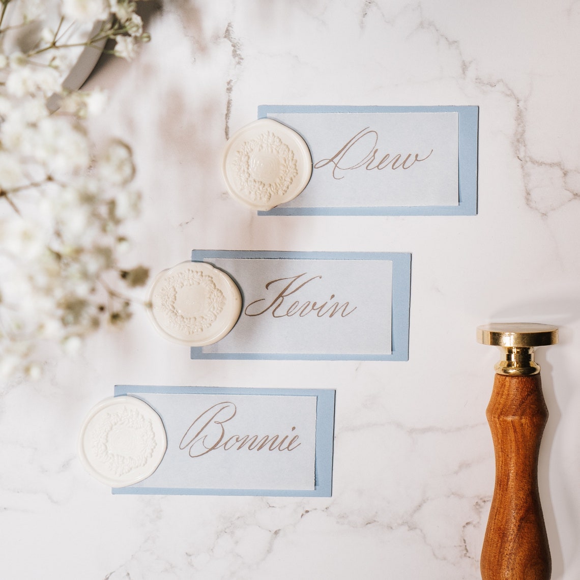 Calligraphy Name Cards - Etsy