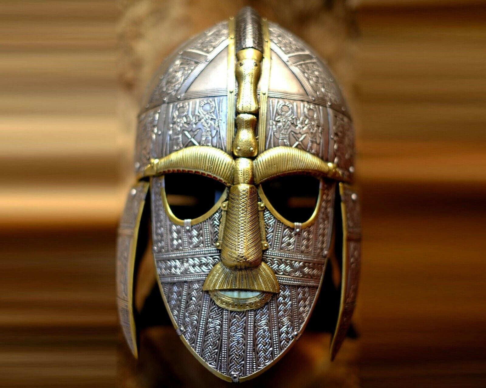 Medieval Sutton Hoo Anglo Saxon Helmet Viking Armor Authentic - Etsy