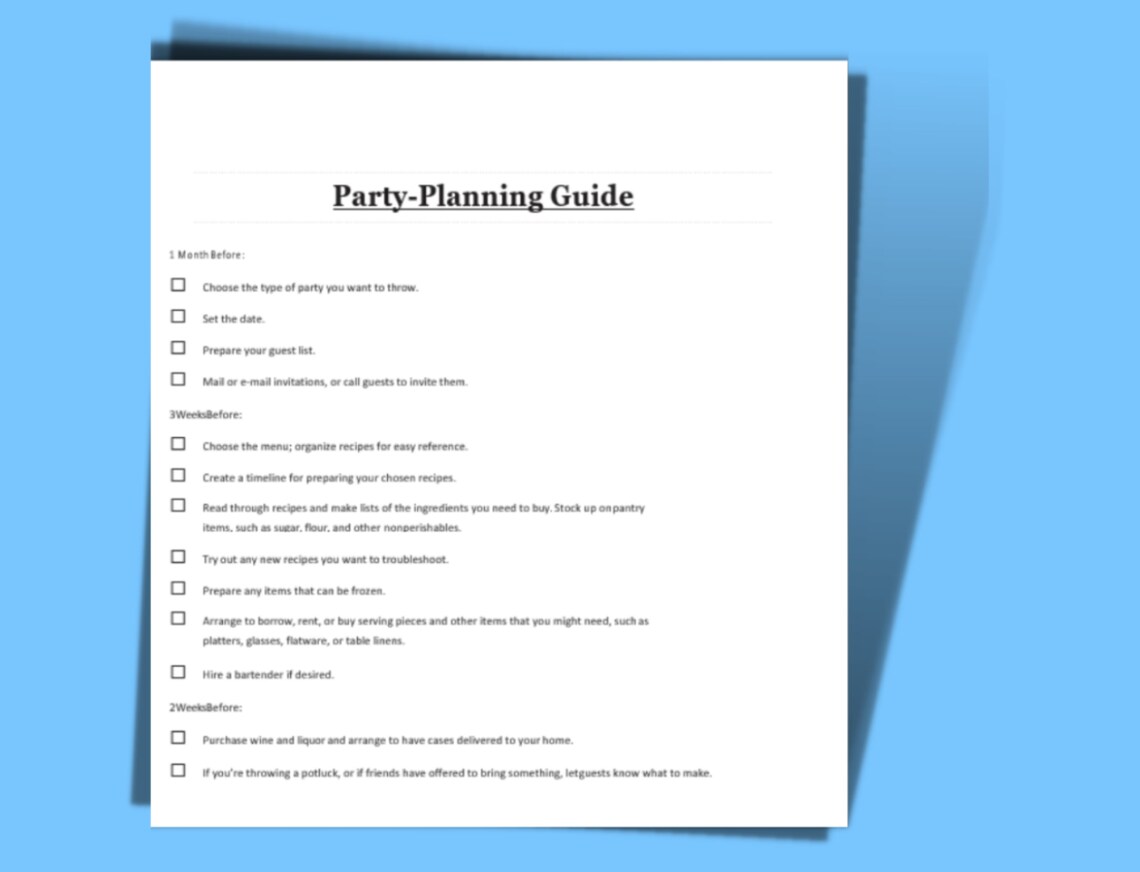 Party Planning Checklist, Party Planning, Planning Checklist, Birthday ...