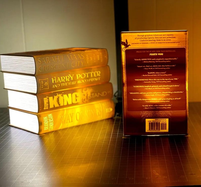 Rebecca Yarros Lithophane Books - Etsy Canada