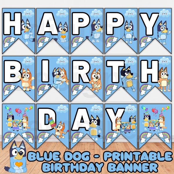 Bluey Birthday Printable - Etsy