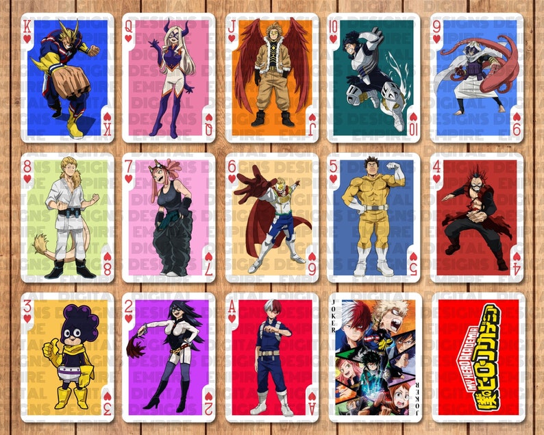Printable Customizable Anime Playing Cards Custom Playing - Etsy