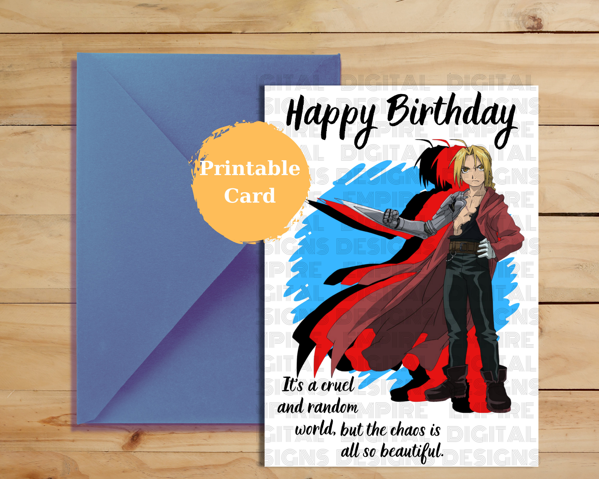 Fullmetal Alchemist Happy Birthday