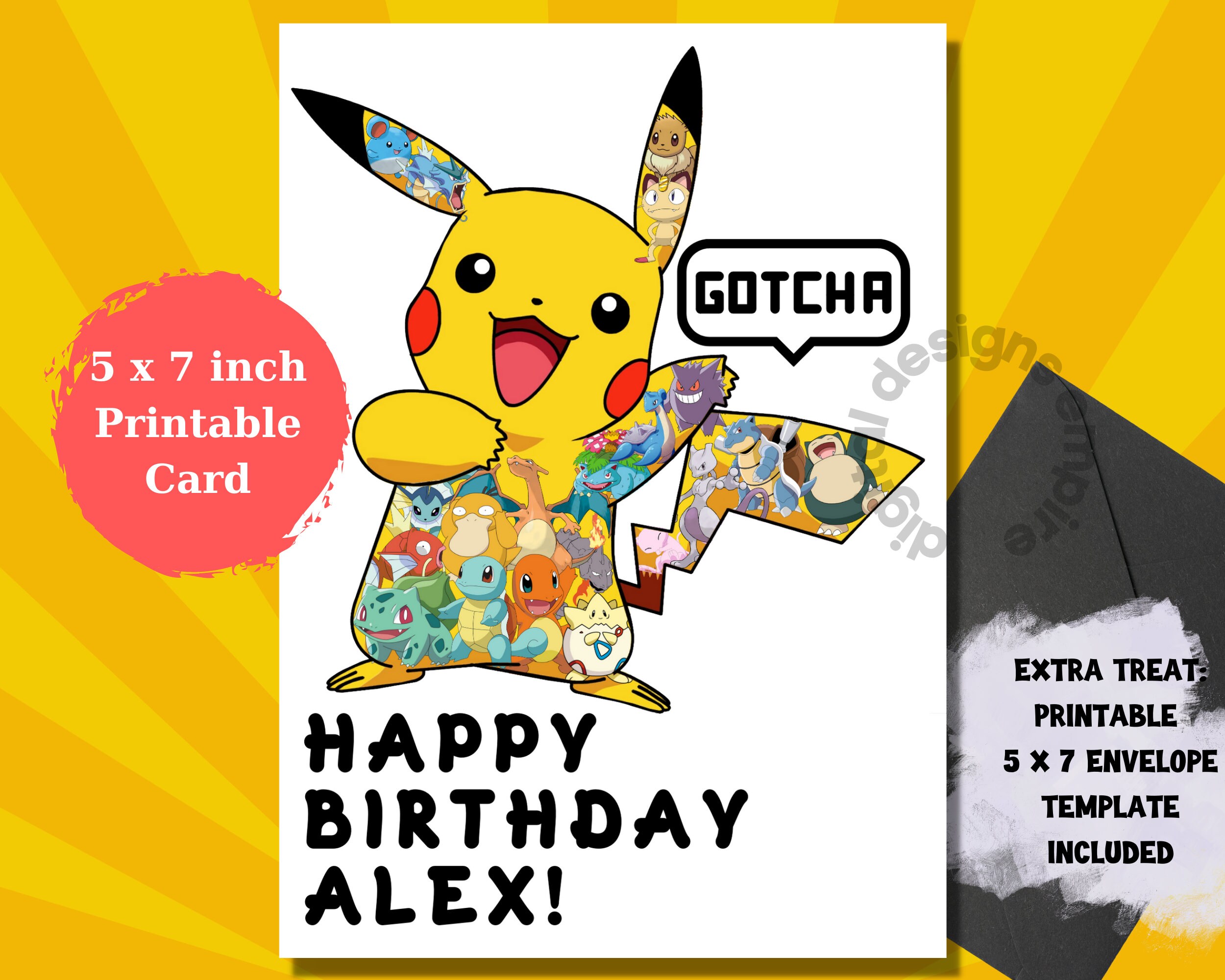 Pokemon Happy Birthday Alex