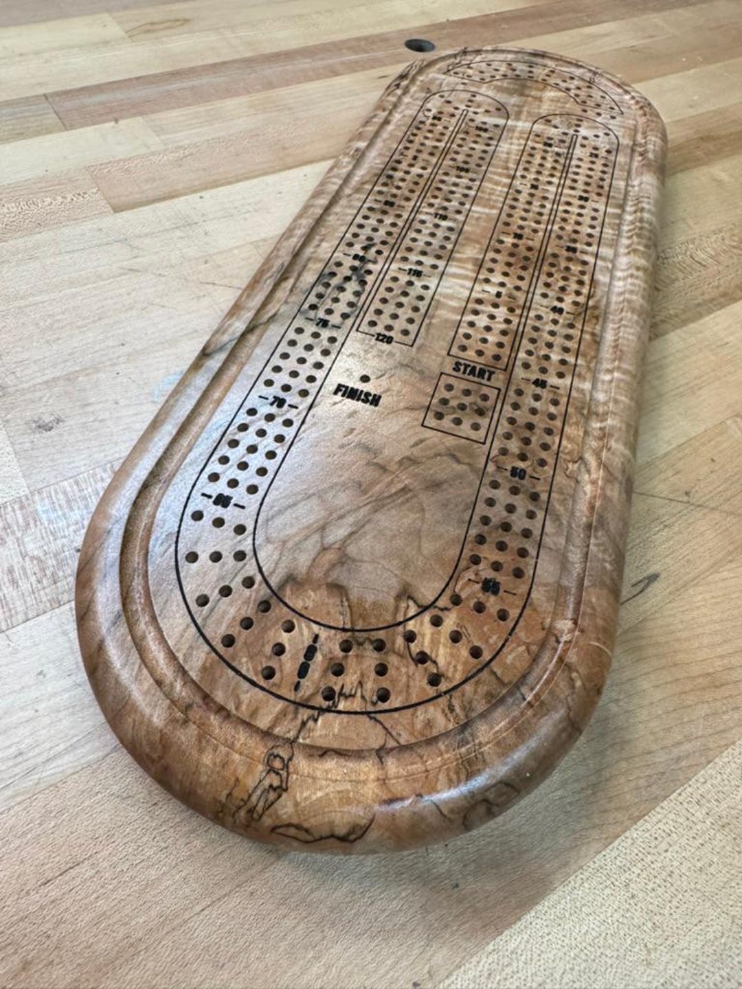 Handmade 3-player Cribbage Board | Solid Hardwood | Unique Gift for ...