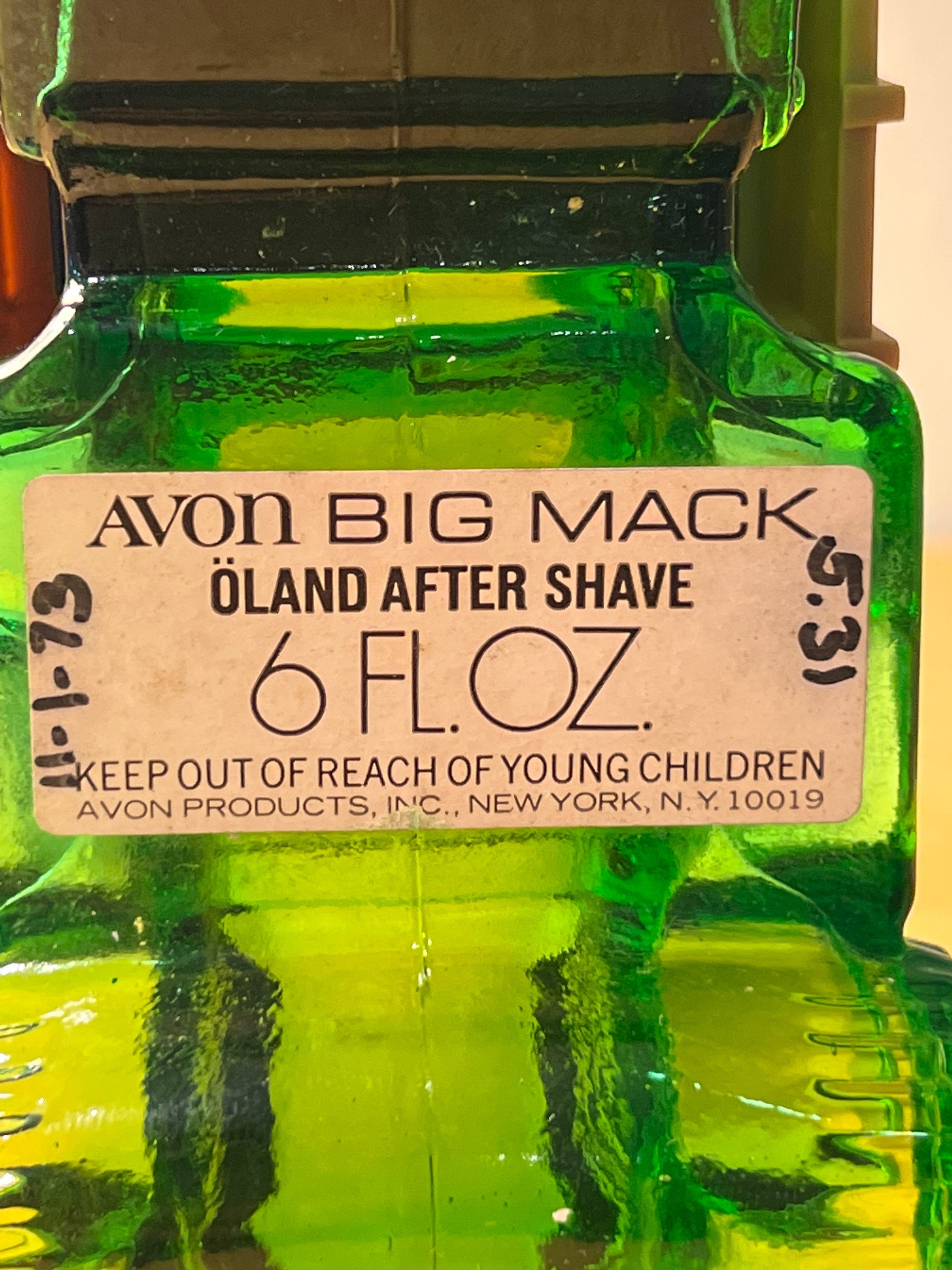 Avon Big Mack With Oland After Shave , Completely Full 6 FL OZ. With ...