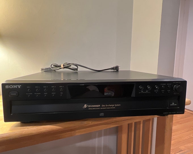 Vintage Sony CDP-CE275 5-disc Carousel CD Compact Disc Changer Player Disk Ex-change System - Etsy