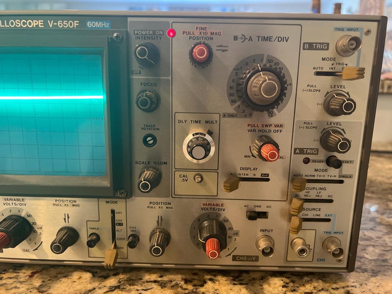 HITACHI Denshi Ltd. - Oscilloscope - V-650F / V650- 60mhz - Etsy