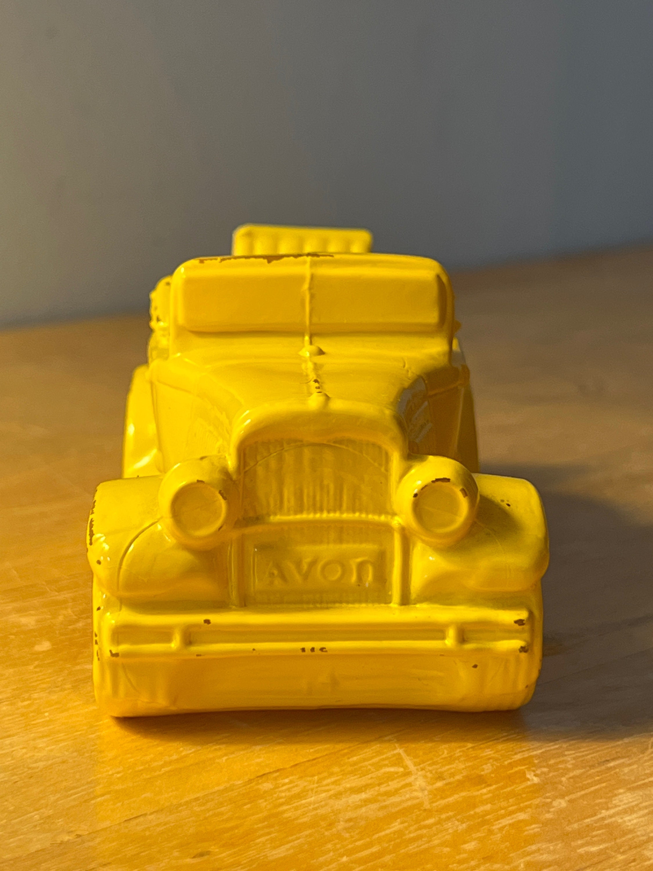 Avon Yellow Model A With Avon Leather After Shave, Completely Full, No ...