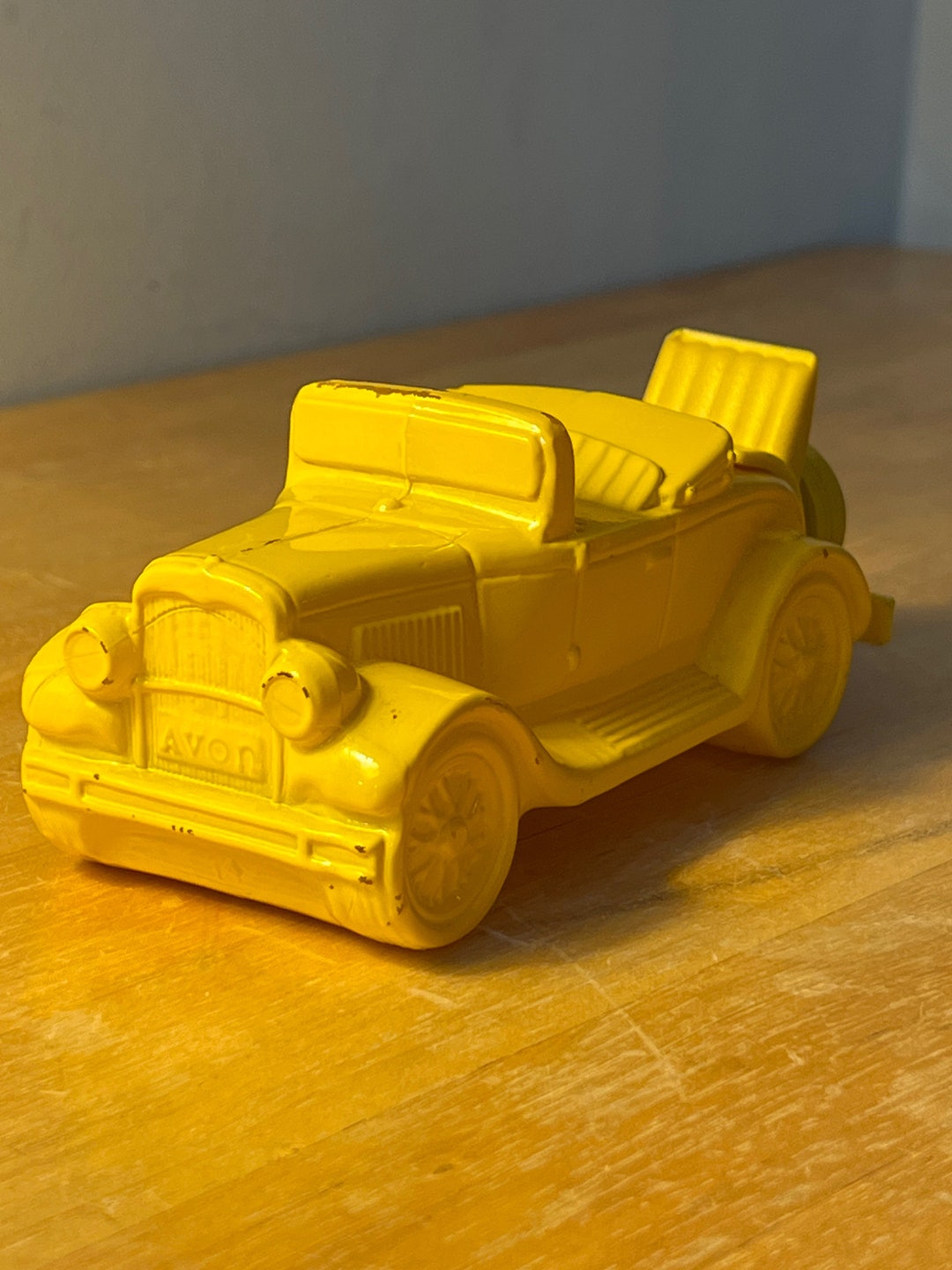 Avon Yellow Model A With Avon Leather After Shave, Completely Full, No ...