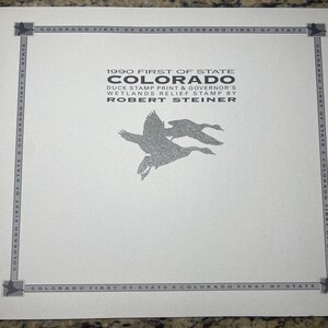 1990 Colorado Duck Stamp Print Set – Robert Steiner Signed, LE #2893/ ...