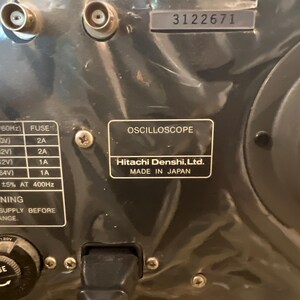 HITACHI Denshi Ltd. - Oscilloscope - V-650F / V650- 60mhz - Etsy