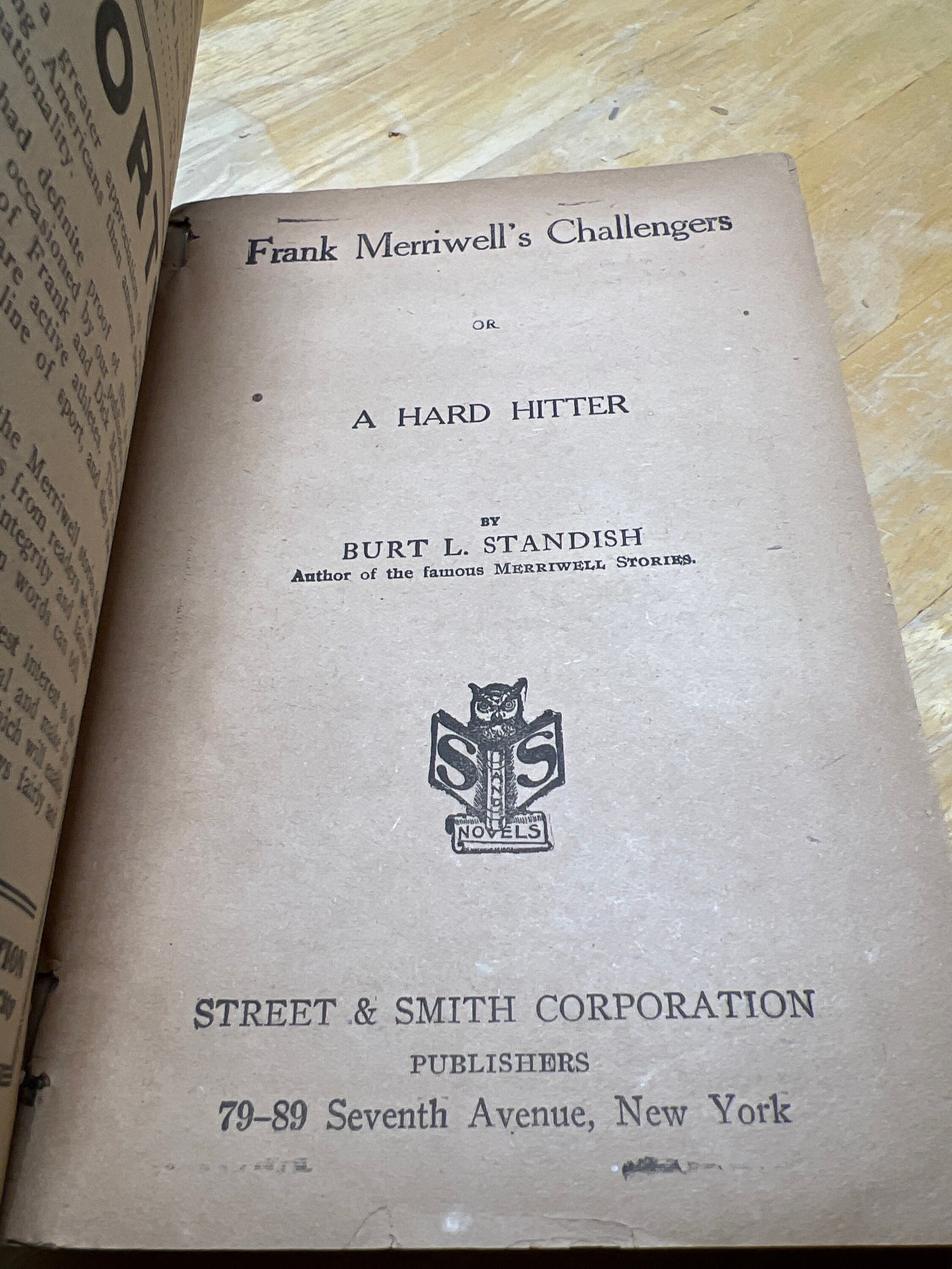 Frank Merriwell's Challengers: 1925 Burt L. Standish Novel - Etsy
