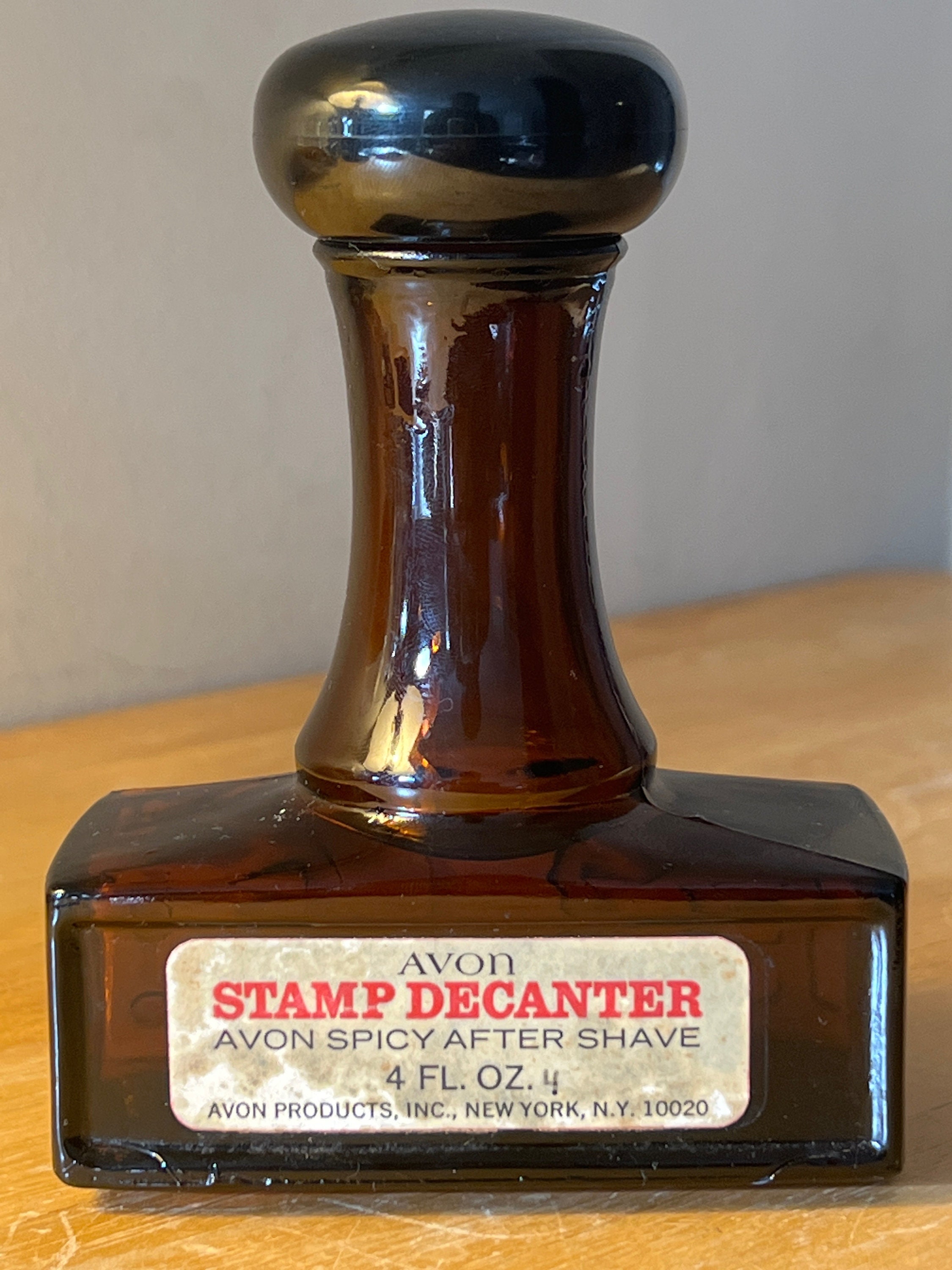 Vintage Avon Stamp Decanter: Spicy After Shave, Full Bottle - Etsy