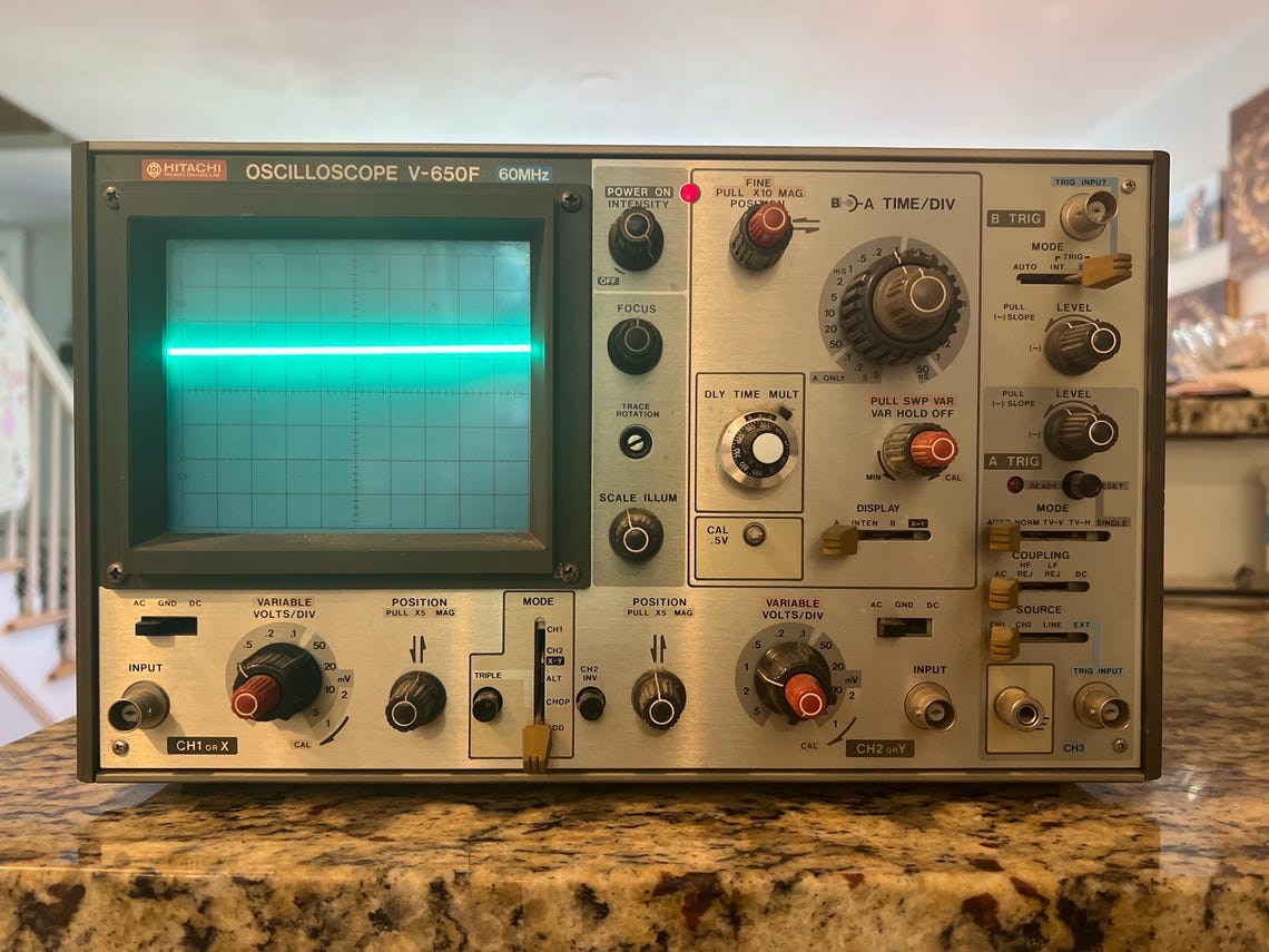 HITACHI Denshi Ltd. - Oscilloscope - V-650F / V650- 60mhz - Etsy