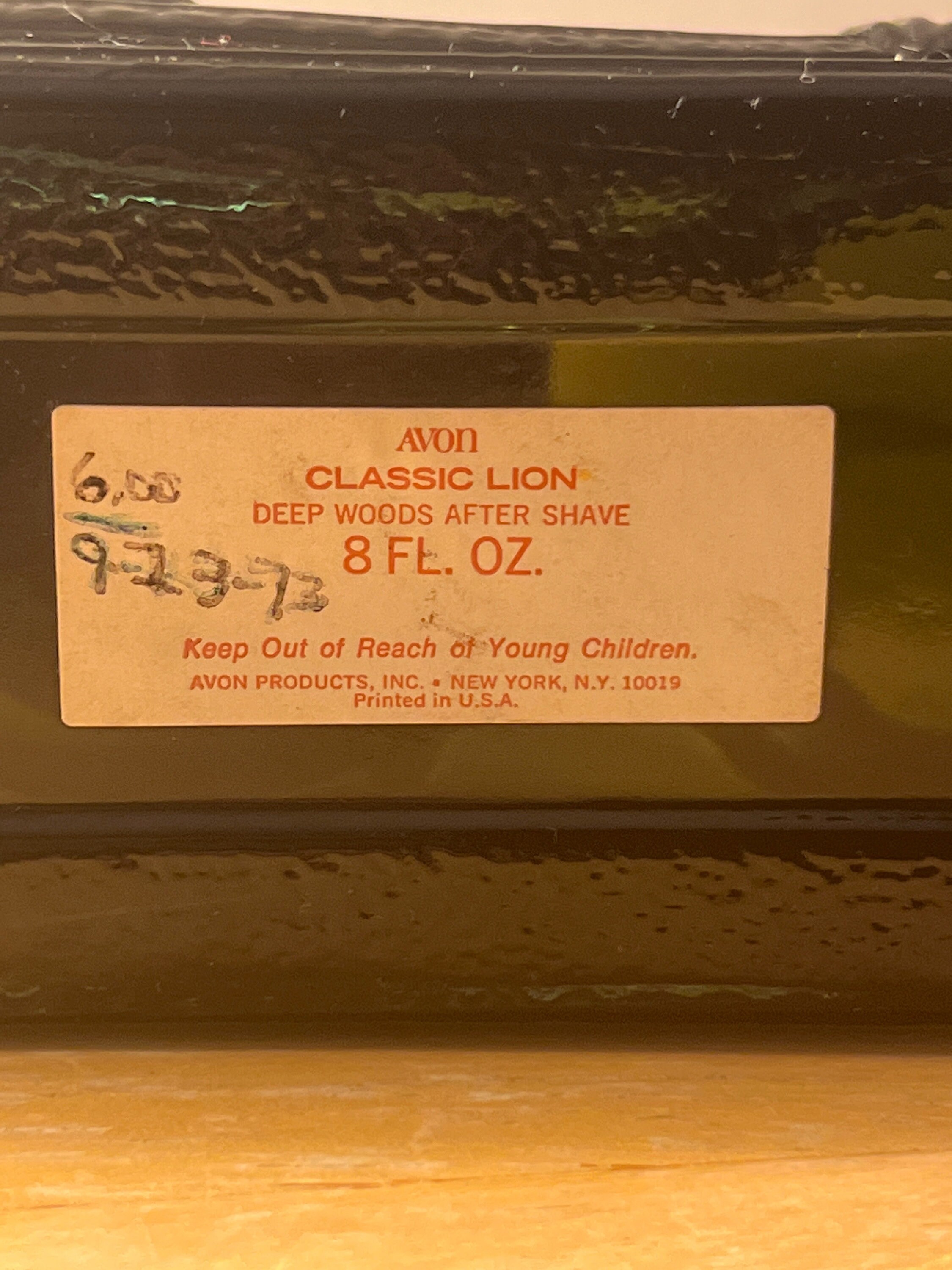Set of 2 Avon Classic Lions: Classic Lion #1 is Full (deep Woods After ...
