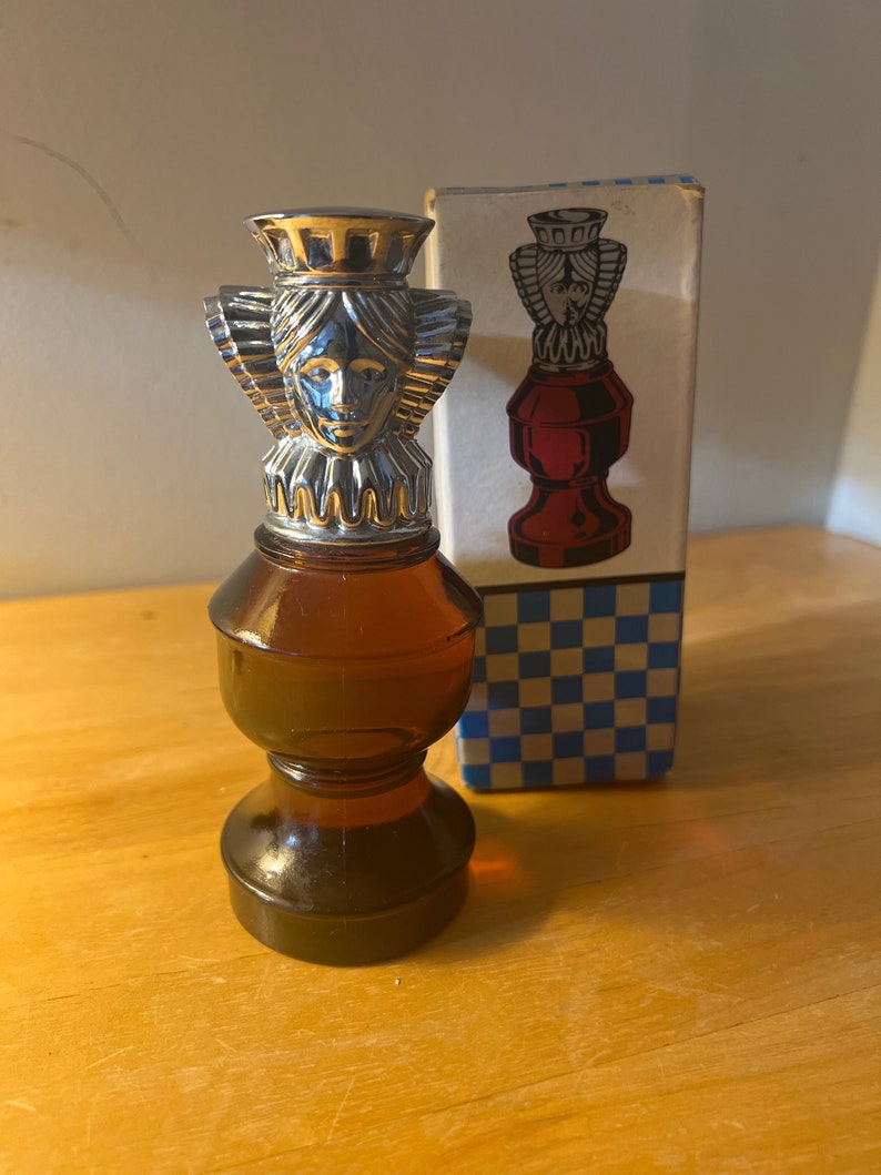 Set of 3 Avon Bottles: the King (x2), the Queen (ALL FULL) Vintage Hard ...