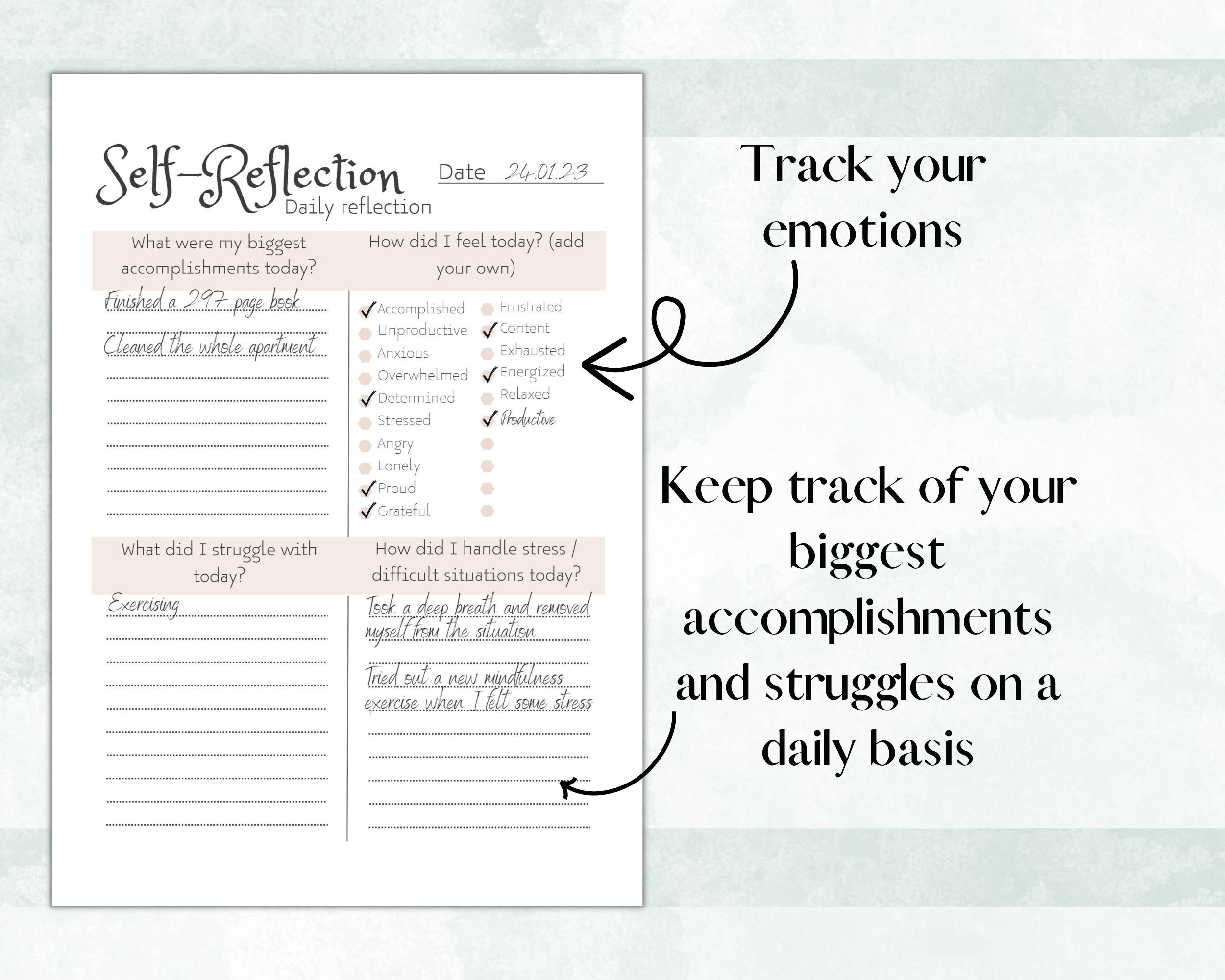 Guide to Self-reflection Printable Journal PDF Stress - Etsy Canada
