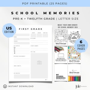 School Memories US Edition School Memory Binder - Etsy