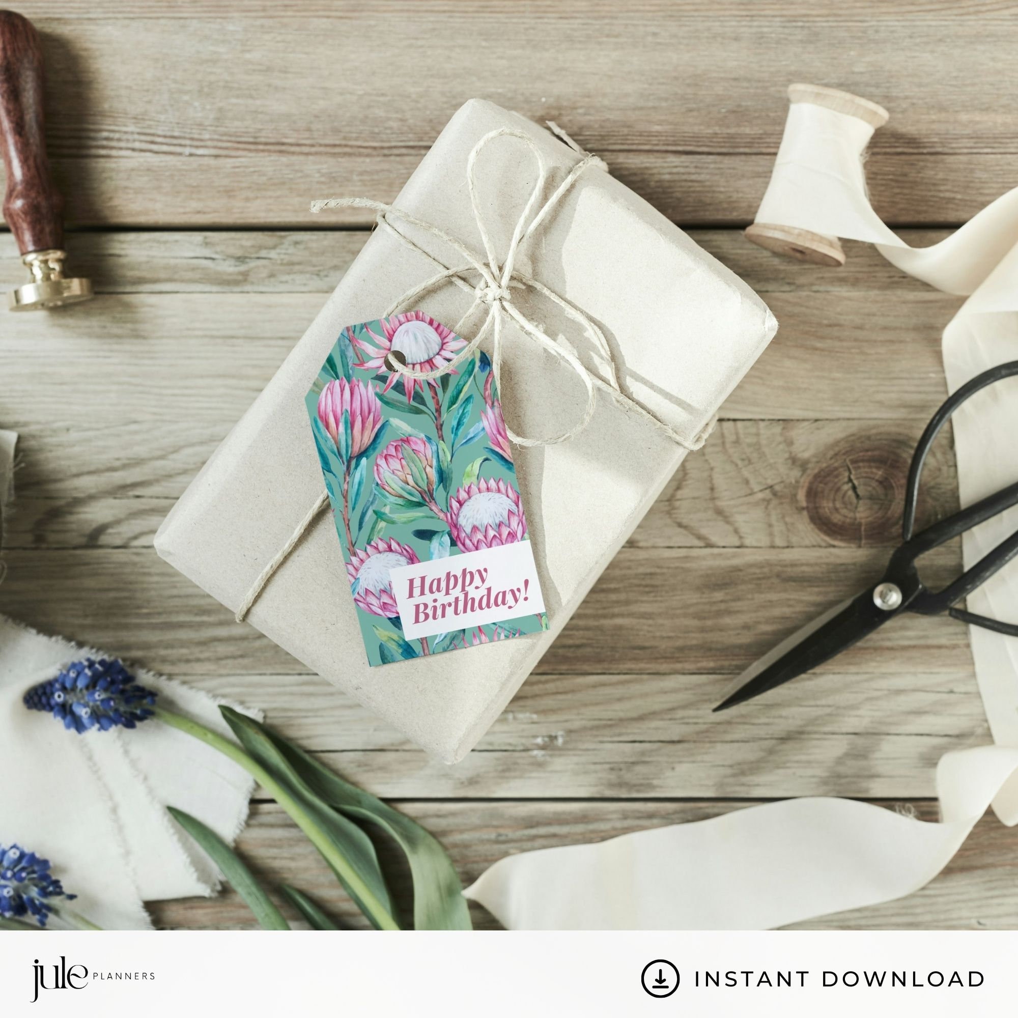 Printable Gift Tags and Stickers | Botanical Range 5 | 6 Designs | PNG ...
