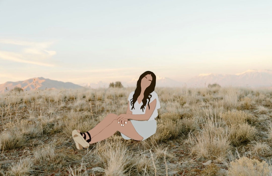 Digital Faceless Portraits - Etsy