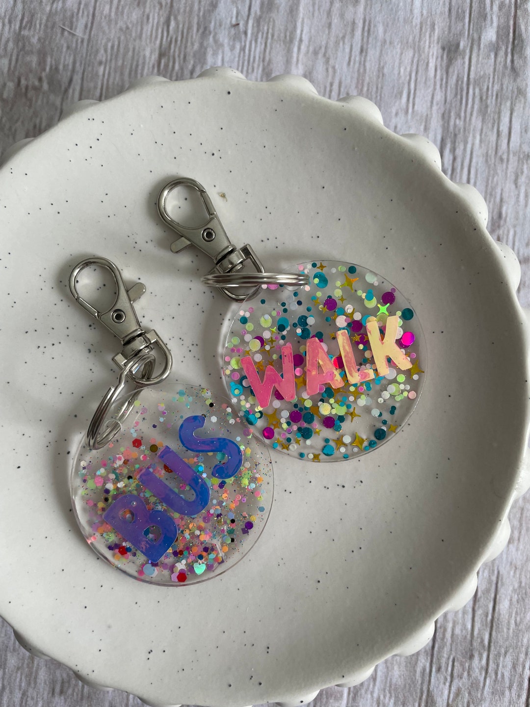 Set of Two Pick up Tags for School Pick Up, School Bag Tags, Bus and ...