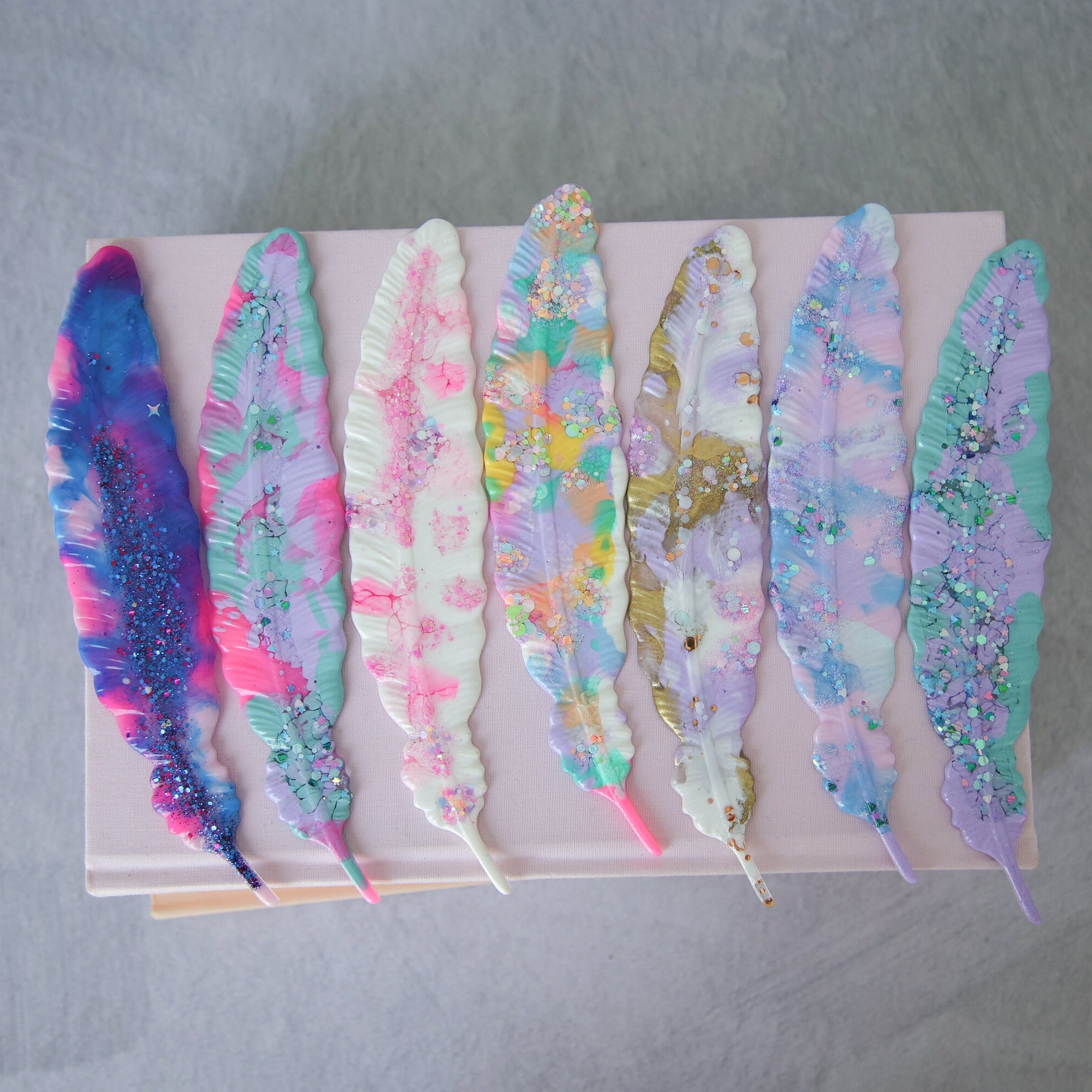 Pretty Feather Shaped Bookmarks, Such a Cute Gift for a Reader, Unique ...