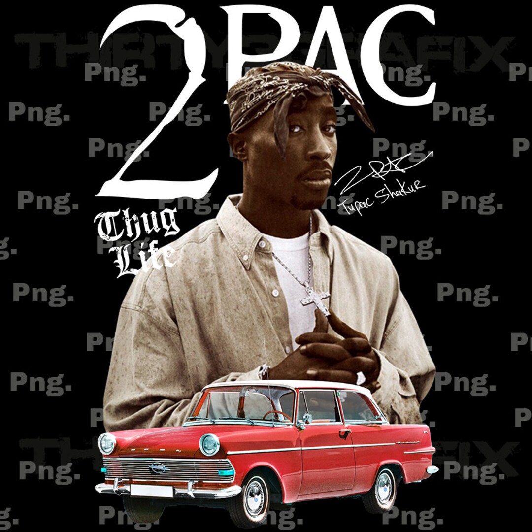 Ready to Print Rapper Tshirt Design Bootleg Style Tupac Png - Etsy UK