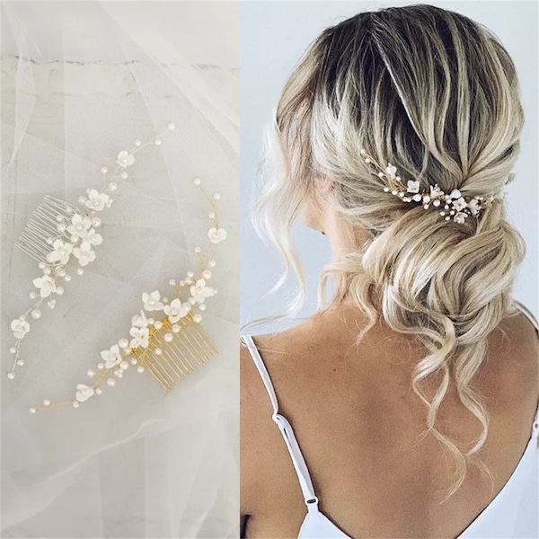 Pearl Hair Comb - Etsy