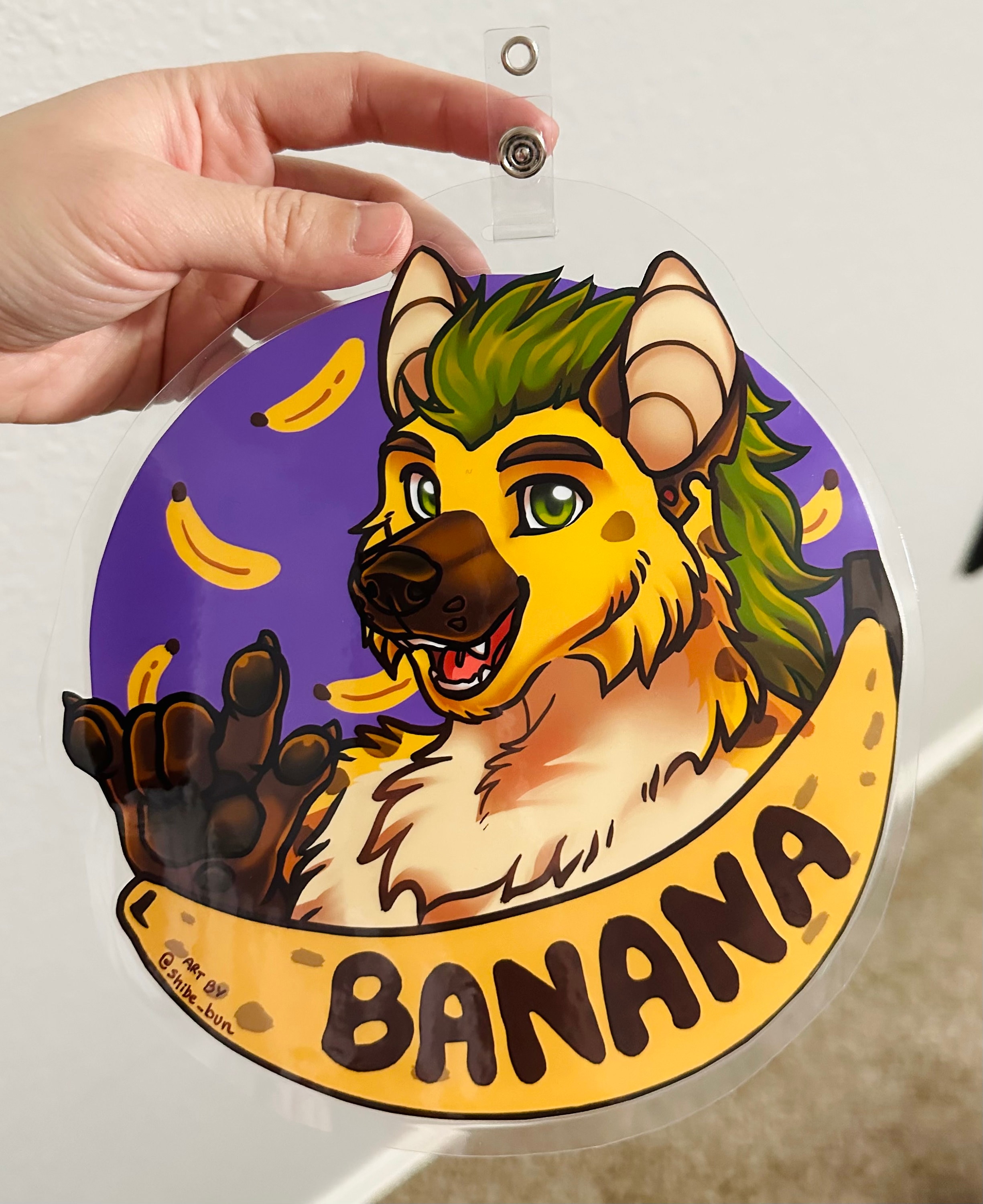 Furry Badge / Fursuit Badge (flat Color) - Etsy