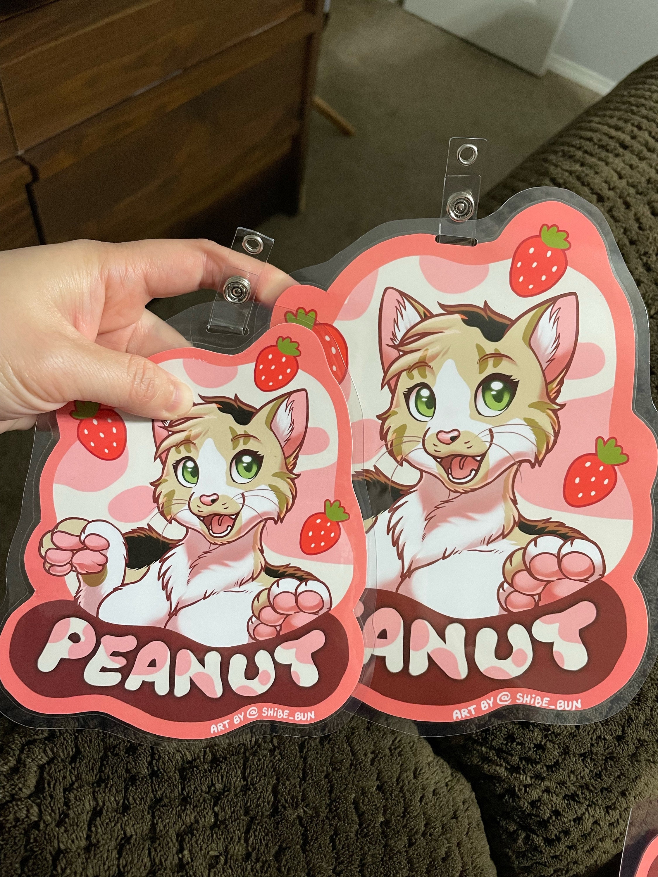Furry Badge / Fursuit Badge flat Color - Etsy