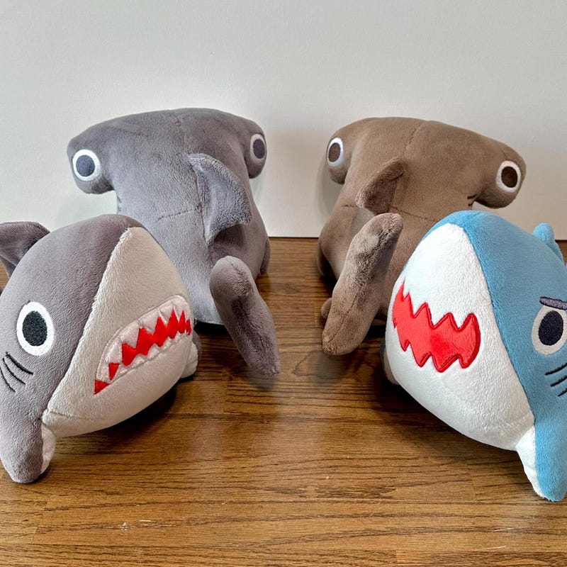 Jeff the Shark Plush - Etsy