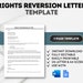 Rights Reversion Letter Template Author Rights Reversion Copyright ...