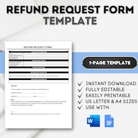 Payment Request Form - Digitally Fillable or Printable - Etsy