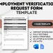 Employment Verification Request Form Template Employment Confirmation ...