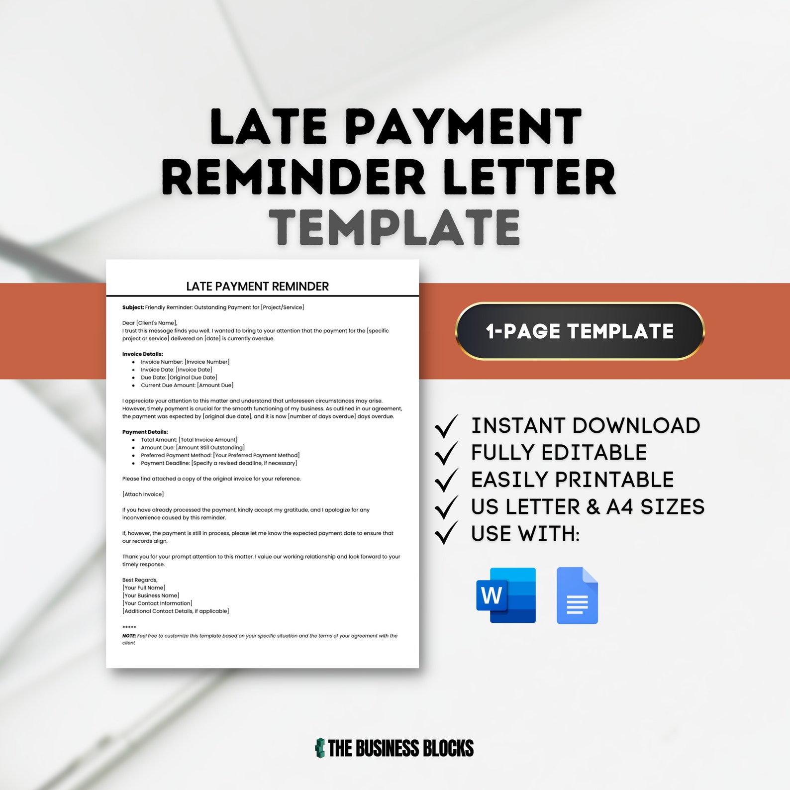 Late Payment Reminder Letter Template Freelancer Invoice Reminder Late ...