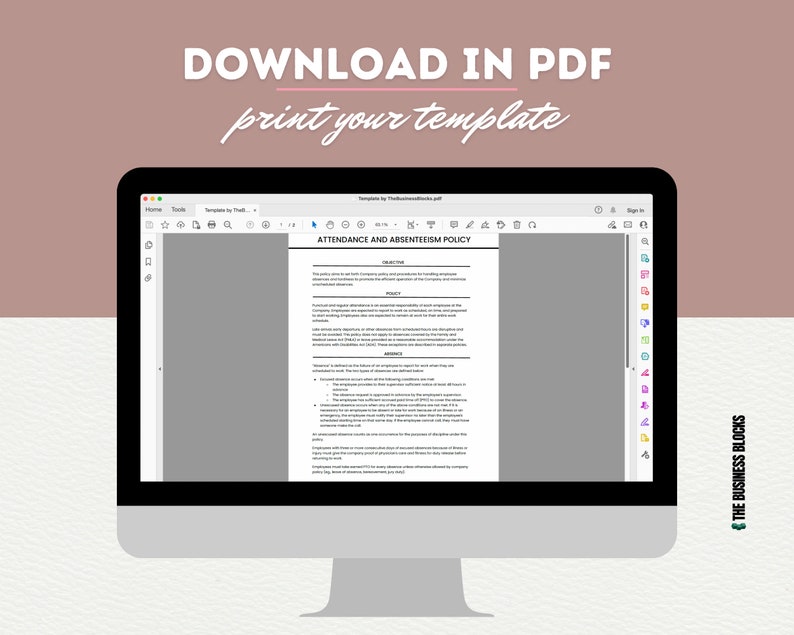 Employee Attendance Policy Template: Editable HR Forms (canva, Google ...