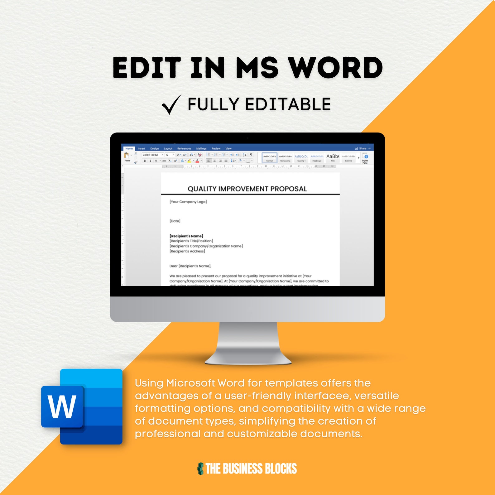 Quality Control Proposal Template Quality Improvement Proposal for ...