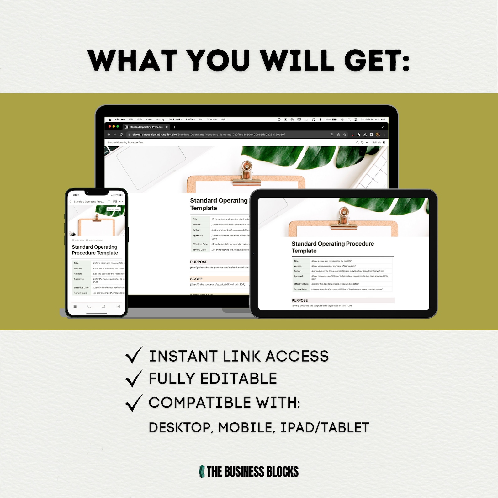Notion SOP Template: Standard Operating Procedure Organization - Etsy
