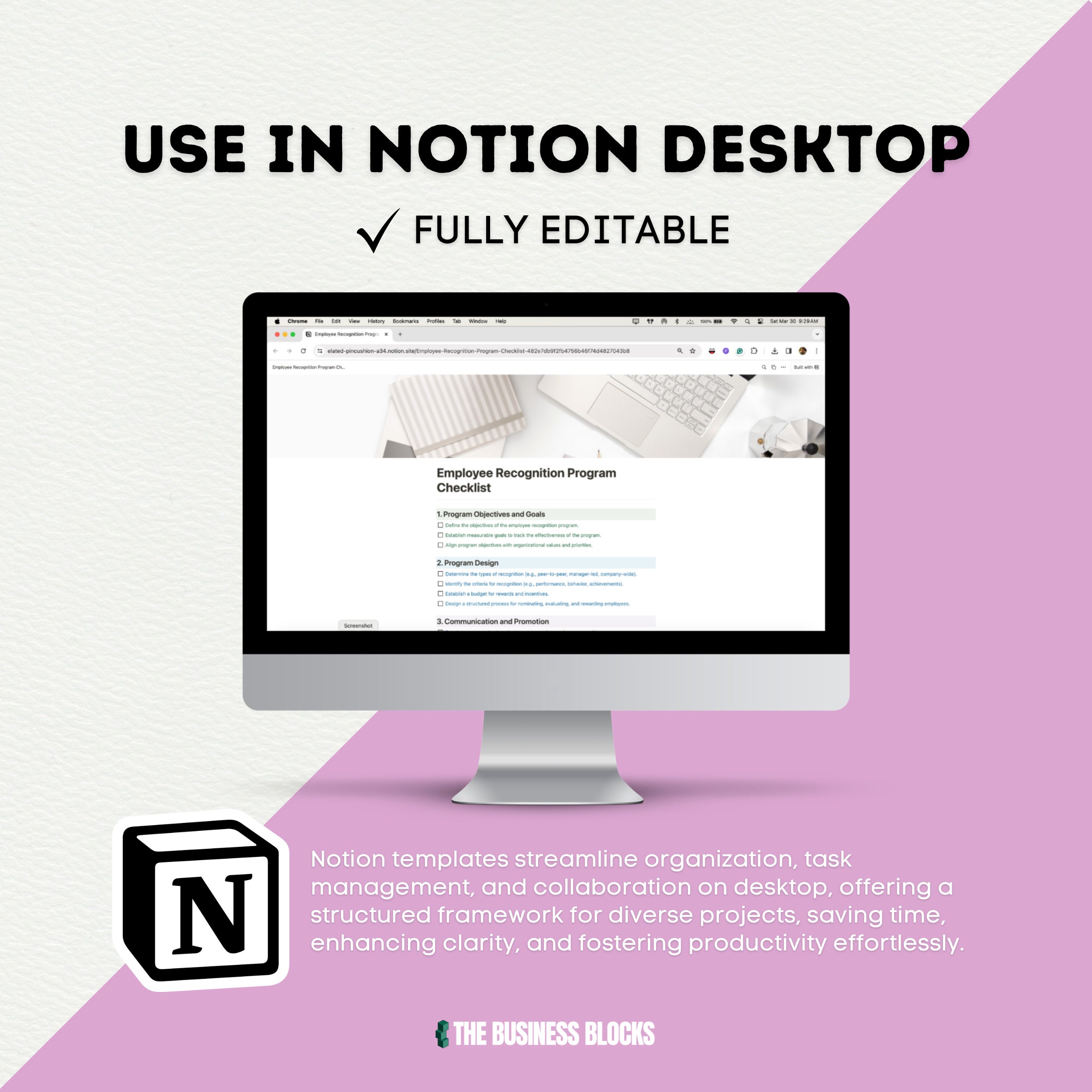 NOTION Employee Recognition Program Checklist Template Notion Checklist ...