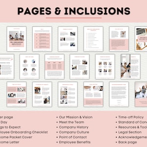 Employee Handbook Template: Company Onboarding Welcome Packet (canva ...