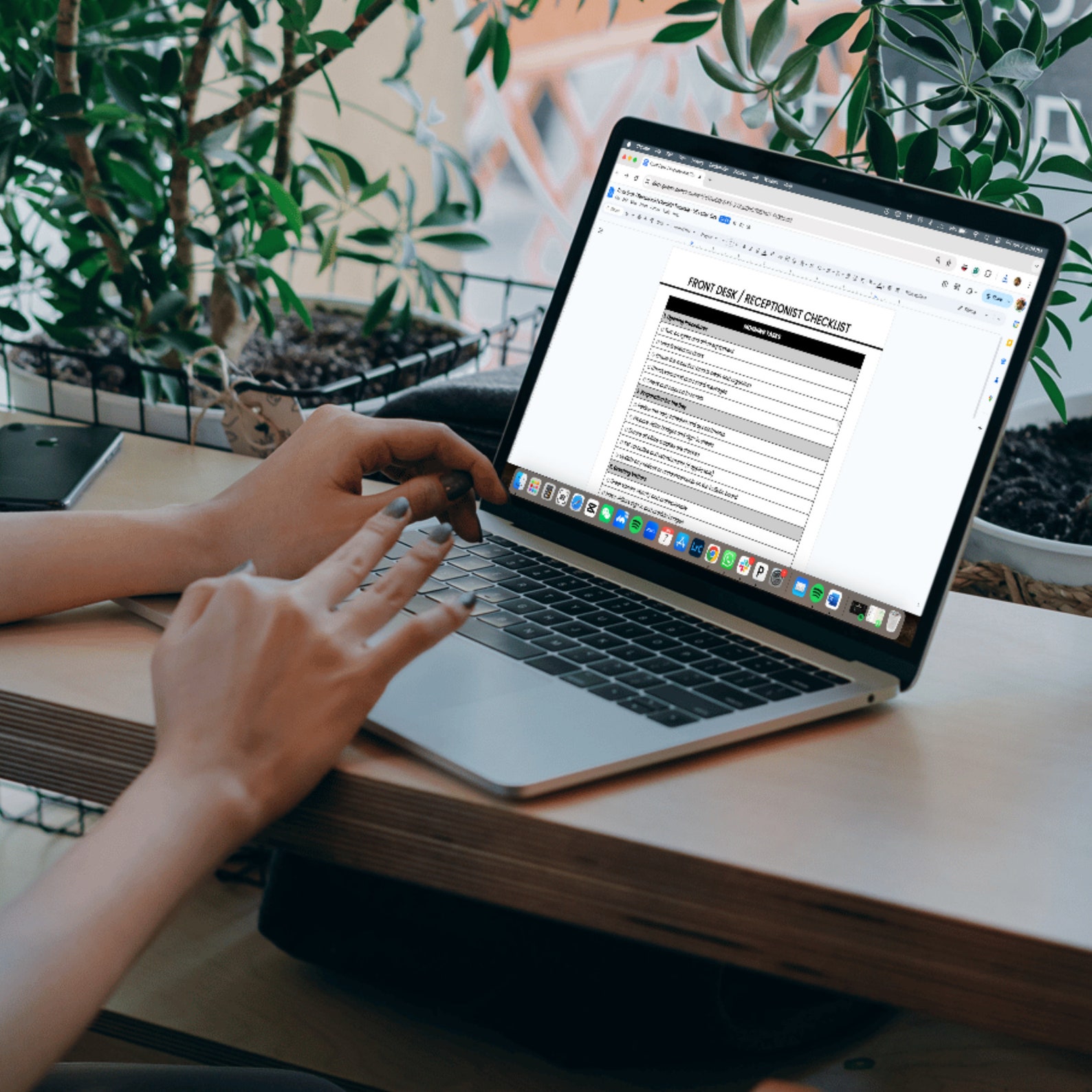 Front Desk Receptionist Checklist Template (google Docs, MS Word) - Etsy