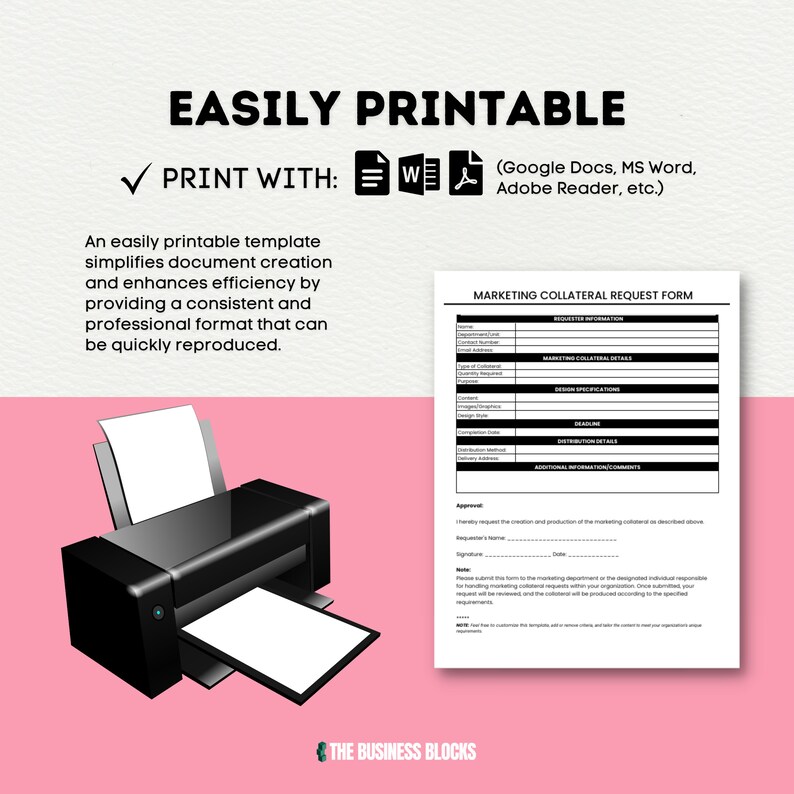 Marketing Collateral Request Form Template Marketing Material Request ...