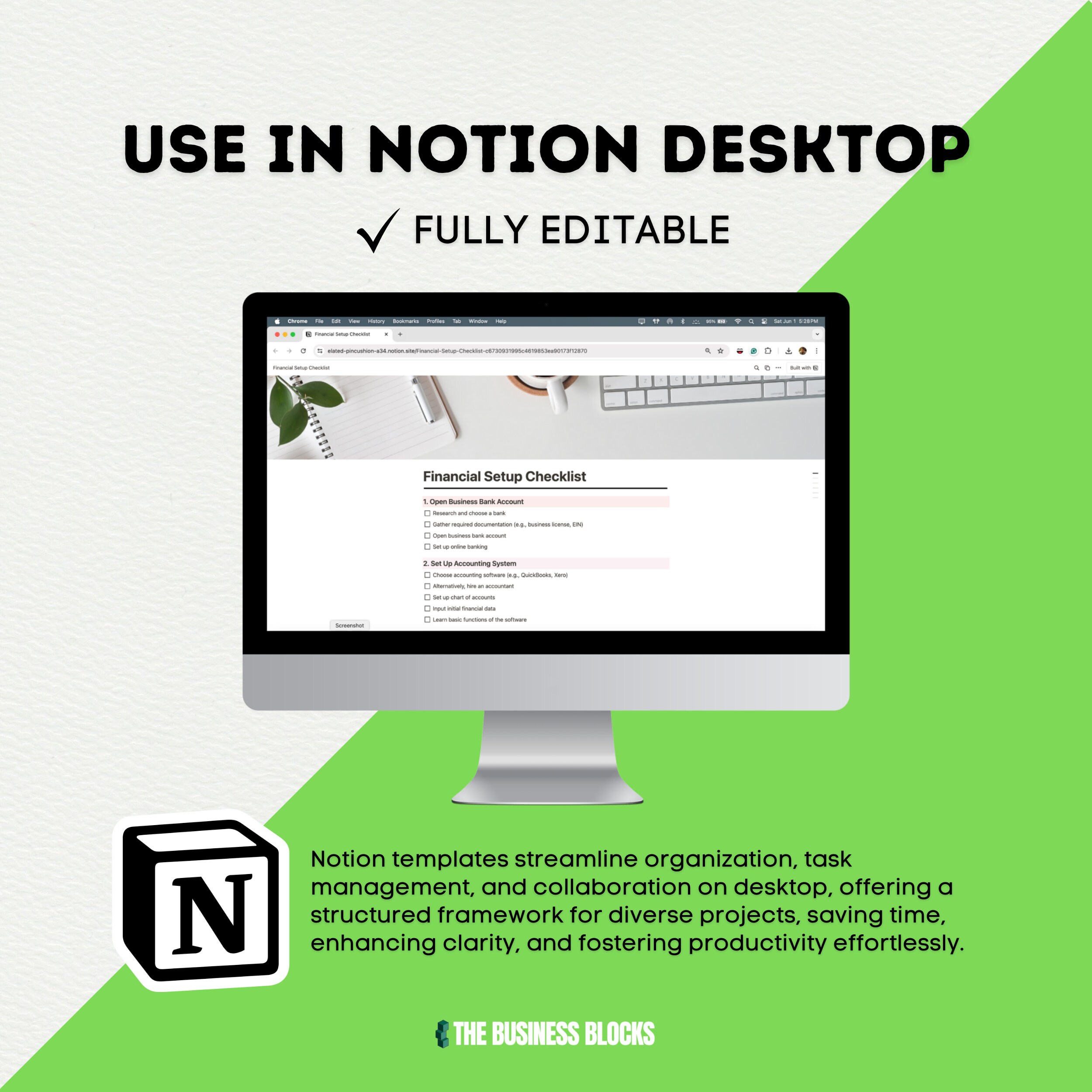 NOTION Financial Setup Checklist Template Financial Planning Setup ...