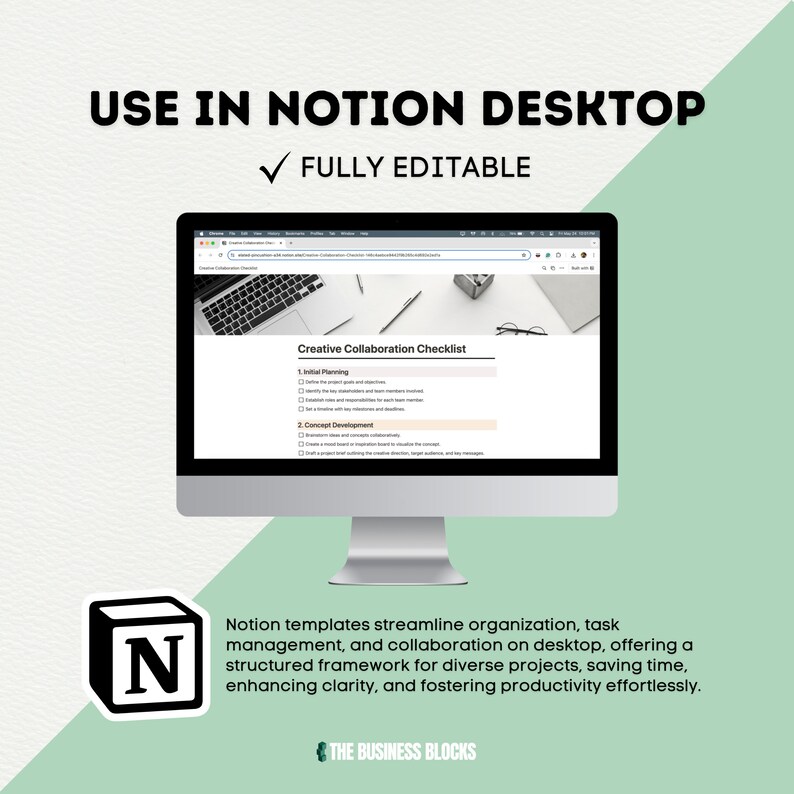 Notion Creative Collaboration Checklist Template - Etsy
